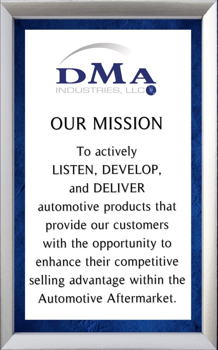 Our Value, Mission & Vision Statements | DMA Industries – Aftermarket ...