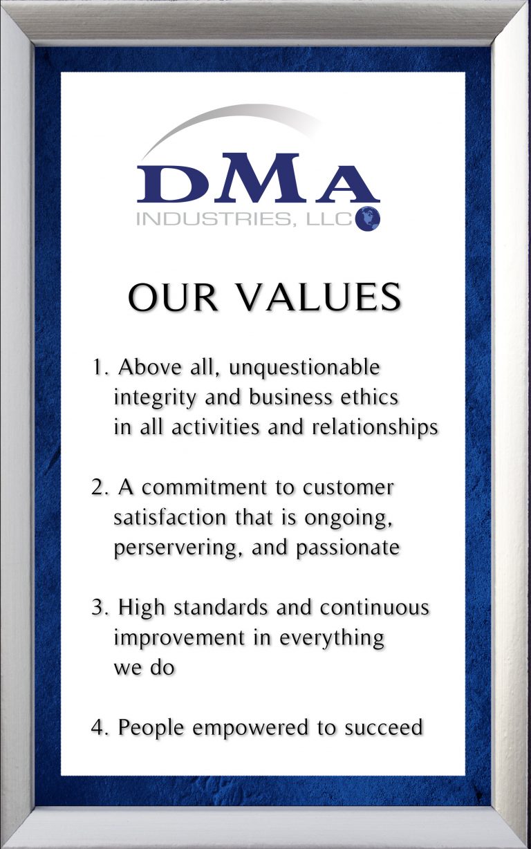 Our Value, Mission & Vision Statements | DMA Industries – Aftermarket ...